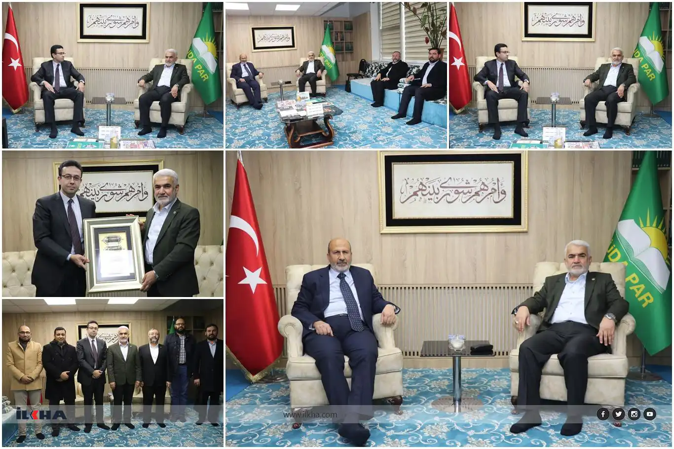 HÜDA PAR Chairman hosts political and NGO figures from the Islamic ...
