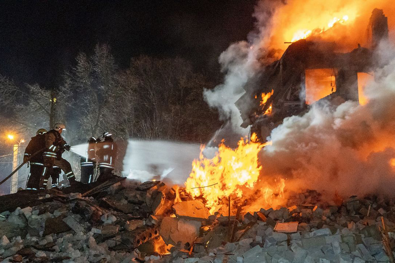 Russian missile strike on Kharkiv apartment block kills 11, including ...