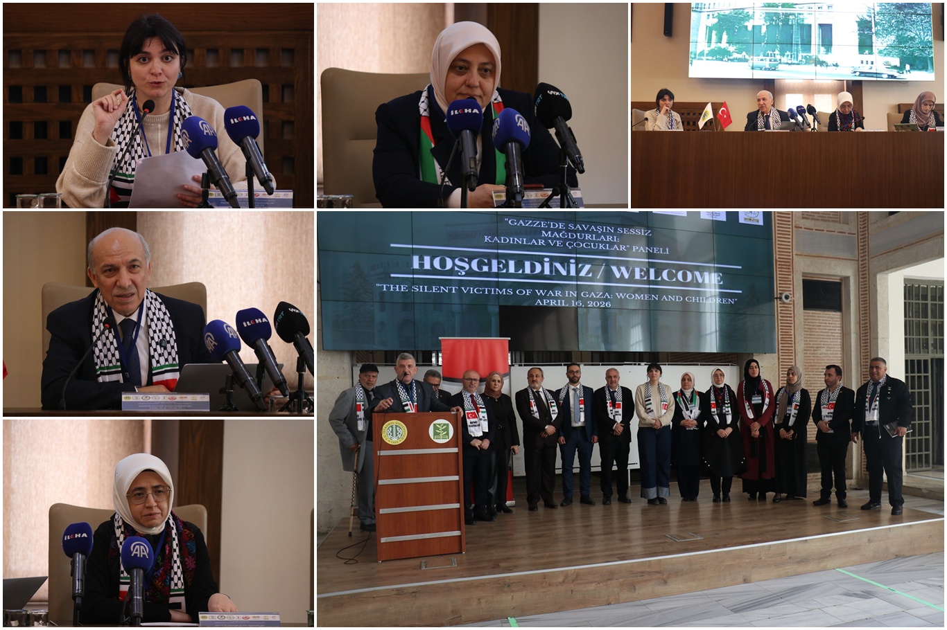 Gazze'de katledilen kadın ve çocuklar için İstanbul'da panel düzenlendi ...